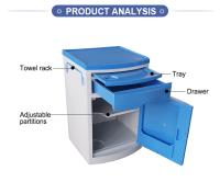 China MN-BL001 Best Choice  Hospital Room Modern ABS Hospital Bedside Cabinet for sale