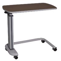 China MN-OVT005  Medical Low Adjustable Bedside Dining Gas-Spring Laptop Overbed Table for Patient for sale