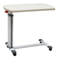 China MN-OVT005  Medical Low Adjustable Bedside Dining Gas-Spring Laptop Overbed Table for Patient for sale