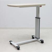 China MN-OVT005  Medical Low Adjustable Bedside Dining Gas-Spring Laptop Overbed Table for Patient for sale