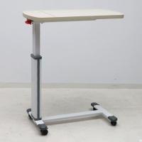 China MN-OVT005  Medical Low Adjustable Bedside Dining Gas-Spring Laptop Overbed Table for Patient for sale