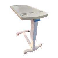 China MN-OVT001 ABS Adjustable Movable Bedside Over Bed Table Hospital Dining Table for Hospital for sale