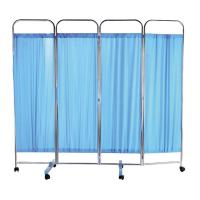 China MN-PF001 Hospitakl Medical Stainless Steel 3 Fold or 4 Fold Beside Screen for Patient Room for sale