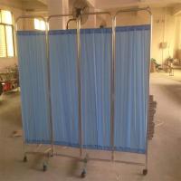 China MN-PF001 New Design 3 Fold  Hospital Partition Screen Room Divider Hospital Ward Screen Divider with Wheels for sale
