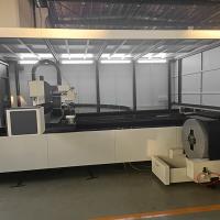 China Sheet Fiber Cnc Pipe Laser Cutting Machine 12006x6000x2400mm for sale