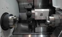 China LK-200MSY Double Spindle CNC Lathe Turning And Milling Compound Machine Back Spindle Type for sale