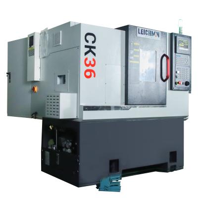 China CK36 Gang Type CNC Lathe High-Rigidity Linear Slides and Optimal Span Calculation for sale