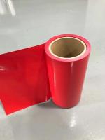 China Red Color HDPE Release Film HDPE Silicone Coated Release Liner For Foam Tapes for sale
