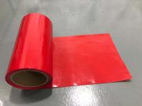 China Red Color HDPE Release Film HDPE Silicone Coated Release Liner For Foam Tapes for sale
