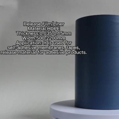 China Bitumen Waterproofing Silicone Coated Release Liner Embossed Polyethylene Film for sale