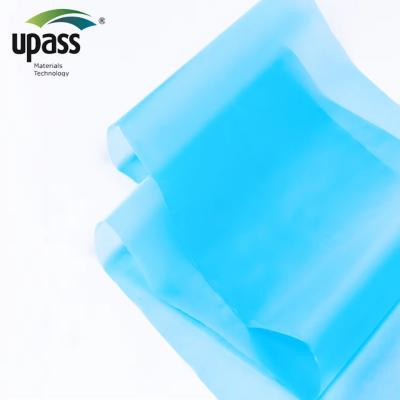 China Blue PE Silicone Release Film for Aluminum Tape Roll for sale
