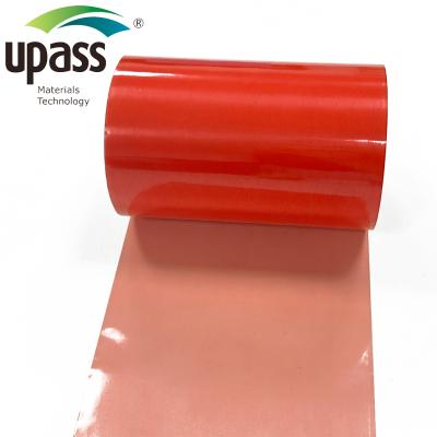 China Red MOPP Release Film 100x55cm Single Sided Silicone Coated for sale