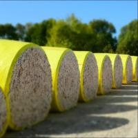 China High and Low Temperature Resistant Aging Resistant Cotton Bale Wrap Film 2330*75mic/roll for Cotton Pickers for sale