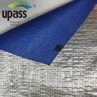 China Flame Retardant PP Coating Composite Aluminum Foil Woven Cloth for Building Thermal Insulation with Custom GSM for sale