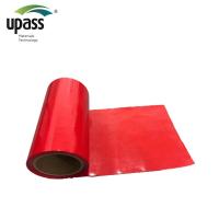 China Red Color DS Double Side Silicone Coated HDPE Release Film with UV Curing for Foam Tapes for sale