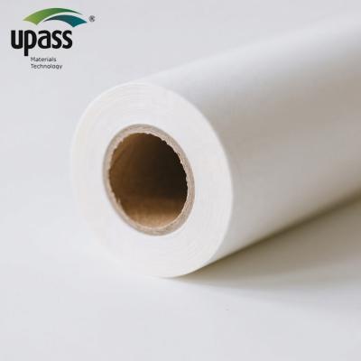 China Custom Jumbo Rolls Single Sided Silicone Coated PE Kraft Paper White Yellow Blue Glassine Release Paper for Blow Molding for sale