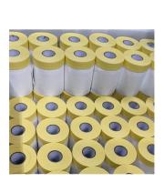China Customizable 50mm Soft PE Plastic Masking Film Waterproof Protective and Paintable for Auto Body Spray Painting 120m Roll for sale