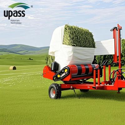 China 6 Mil LLDPE Green Agricultural Silage Film for Bunker Cover Greenhouse Use Moisture / Water Proof 5-Layer Construction Cutting for sale