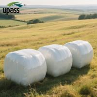 China 750mm 5-Layer LLDPE Blow Molding Silage Wrap Film Roll with Cutting Service for Agriculture Plastic Bale Wrapping for sale