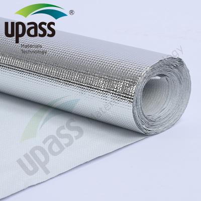 China Customizable On-Sale Woven Fabric Thermal Insulation Waterproof Material Aluminum Foil Surface Composited Coated PP Woven Fabric for sale