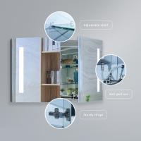 China Customizable Anti Fog Bathroom Mirror Cabinet Rustproof With Jewelry Storage for sale