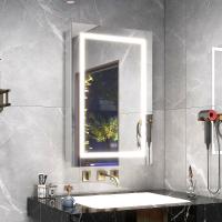 China Rust Resistant Lighted Mirror TV Aluminium LED Backlit Bathroom Mirror for sale