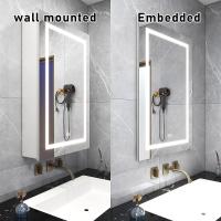 China Rust Resistant Lighted Mirror TV Aluminium LED Backlit Bathroom Mirror for sale