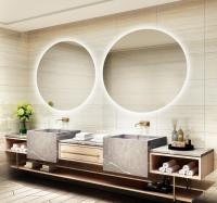 China Hotel Lighted Mirror TV Frameless LED Illuminated Bathroom Mirror For Beauty Salon for sale