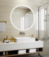 China Hotel Lighted Mirror TV Frameless LED Illuminated Bathroom Mirror For Beauty Salon for sale