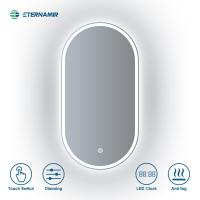 China 5mm Environmental Silver Mirror Round Shape LED Vanity Mirror for Smart Round Mirrors for sale