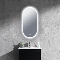 China 5mm Environmental Silver Mirror Round Shape LED Vanity Mirror for Smart Round Mirrors for sale