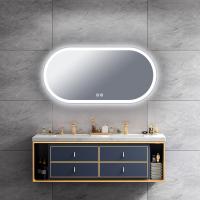 China 5mm Environmental Silver Mirror Round Shape LED Vanity Mirror for Smart Round Mirrors for sale