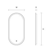 China 5mm Environmental Silver Mirror Round Shape LED Vanity Mirror for Smart Round Mirrors for sale