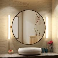 China 5mm Environmental Silver Mirror Round Shape Bathroom Wall Mounted LED Lighted Mirror for sale