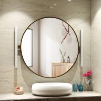 China 5mm Environmental Silver Mirror Round Shape Bathroom Wall Mounted LED Lighted Mirror for sale