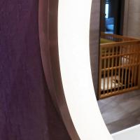 China Bathroom LED Mirror with Replaceable Strip and 5mm Thick Copper Free Silver Mirror for sale