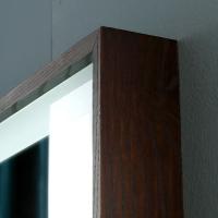 China Customized Wooden Mirror with Luxury Framed Design and 5mm Copper Free Silver Mirror for sale