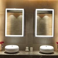 China Customized Wooden Mirror with Luxury Framed Design and 5mm Copper Free Silver Mirror for sale