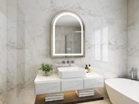 China 5mm Environmental Silver Mirror LED Bluetooth Wall Lamp Mirror for Hotel Bathroom Makeup for sale