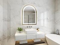 China 5mm Environmental Silver Mirror LED Bluetooth Wall Lamp Mirror for Hotel Bathroom Makeup for sale