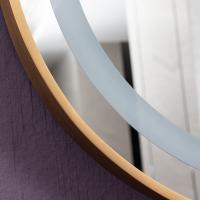 China Rust Resistant Metal Frame Hotel Vanity Smart Bath Wall Mirror with Heating and Anti-Fog LED for sale