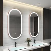 China Upgrade Your Bathroom with This Led Mirror Rust Resistant Metal Chassis Wifi Heated Defogger and Smart Touch Screen for sale