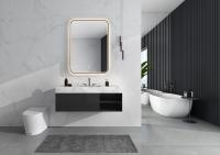 China Hotel Silver Lenses Backlit Touch Sensor Led Bathroom Mirror with Light and Magnifying for sale