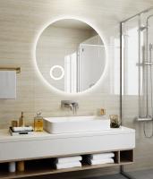 China Customized Frame Round LED Backlit Bathroom Mirror with Defogging and ETL Certification for sale