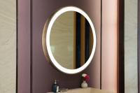 China Customized Frame Round LED Backlit Bathroom Mirror with Defogging and ETL Certification for sale