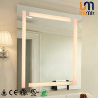China Hotel Decoration LED Mirror With Light Dimming Defogger Rectangle Shape for sale