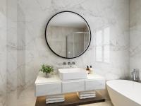 China Living Room Glass Framed Mirrors Customizable Led Mirror With Touch Sensor for sale