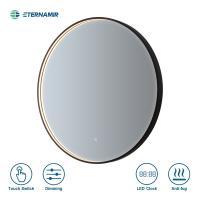 China Living Room Glass Framed Mirrors Customizable Led Mirror With Touch Sensor for sale
