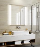 China Illuminated Touch Screen Bathroom Mirror For Makeup Waterproof Easy Cleaning for sale