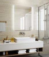China Illuminated Touch Screen Bathroom Mirror For Makeup Waterproof Easy Cleaning for sale